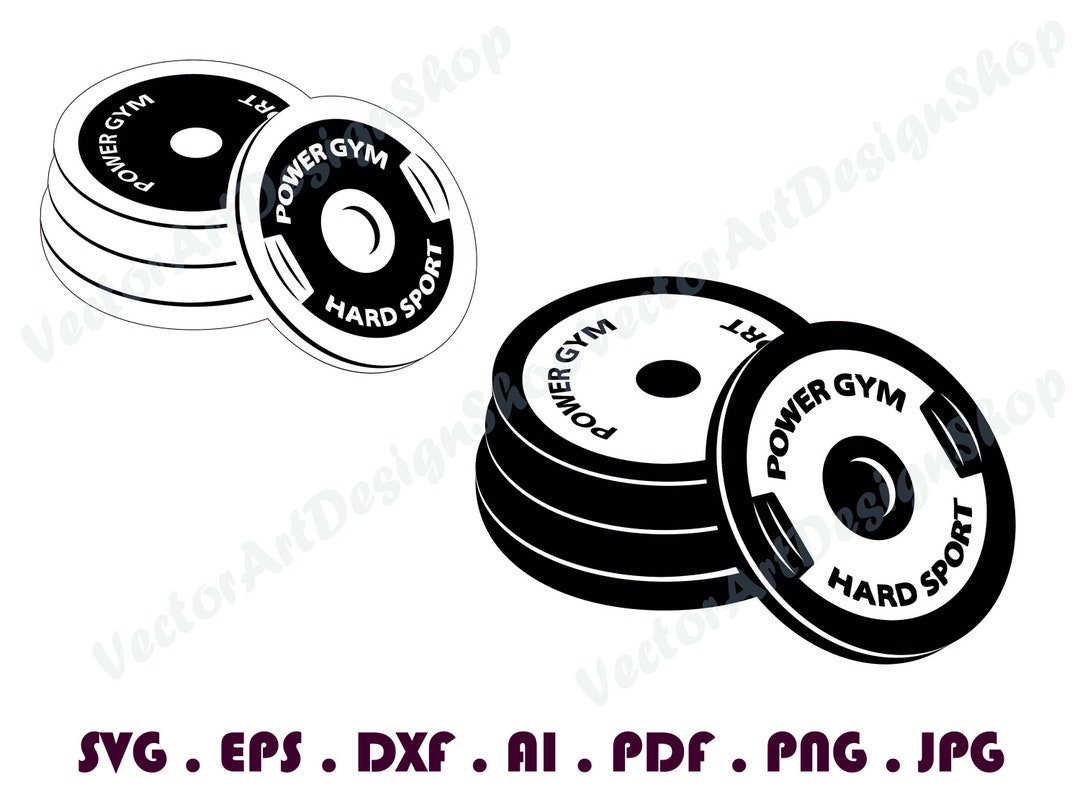 Barbell 14 SVG, Weights SVG, Bodybuilding Svg, Barbell Clipart, Barbell ...
