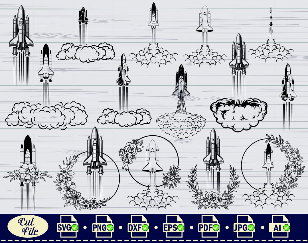 Rocket Launch SVG, Rocket Svg, Space Svg, Rocketship Svg, Space Ship ...