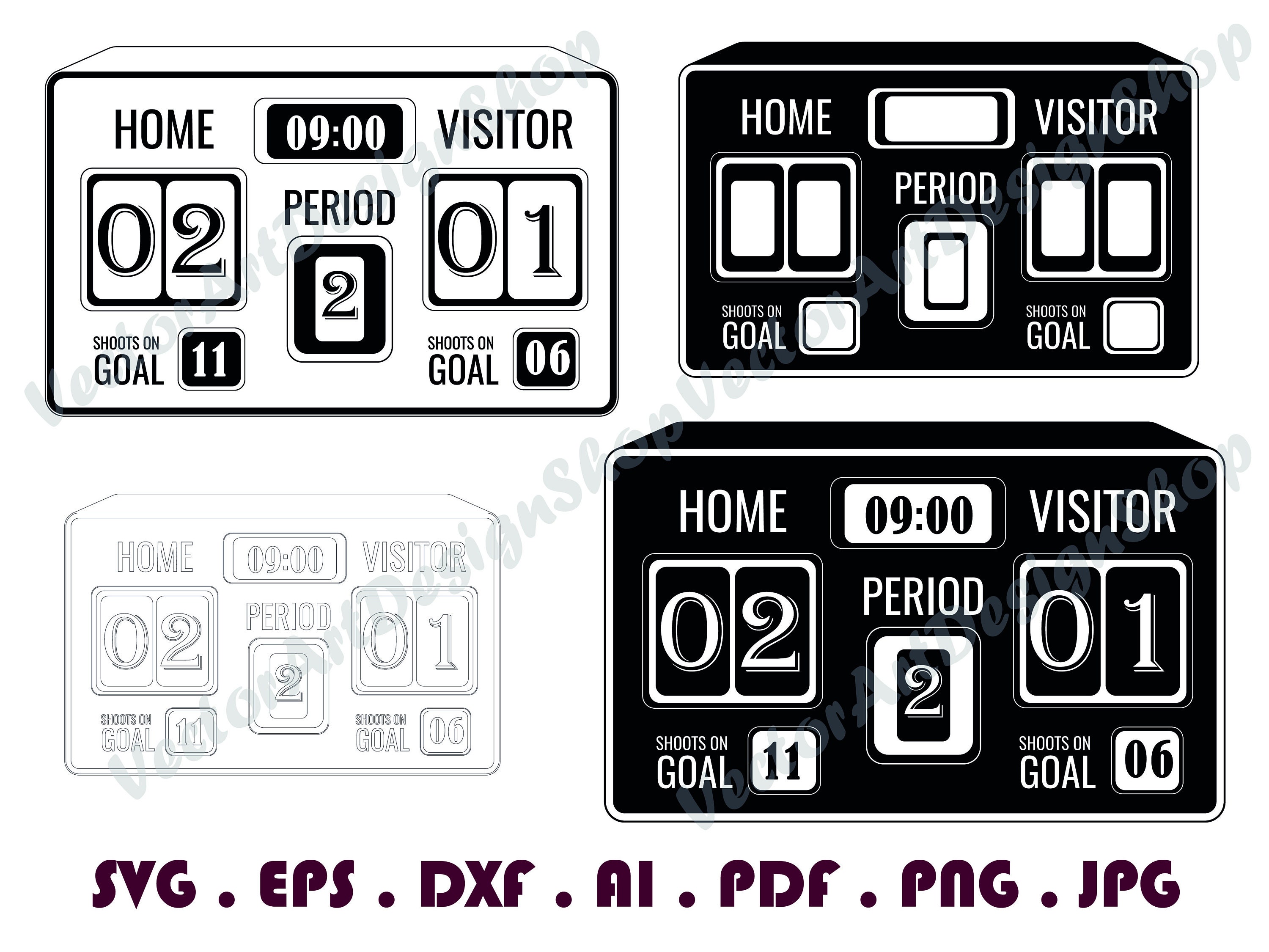 Soccer Scoreboard Clipart