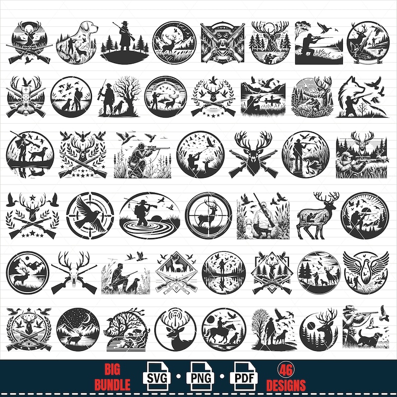 Hunting Svg - Etsy