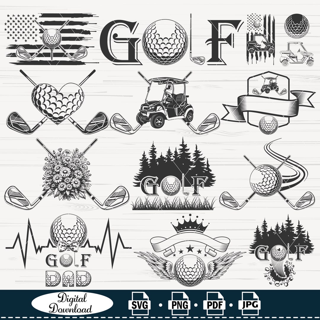 Golf Logo Svg,#5, Golfer Svg, Golf Svg, Golfing Svg, Golf Cut Files ...