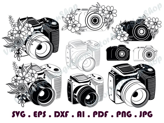 Embellishments Materials Photography SVG camera cut file photographer ...