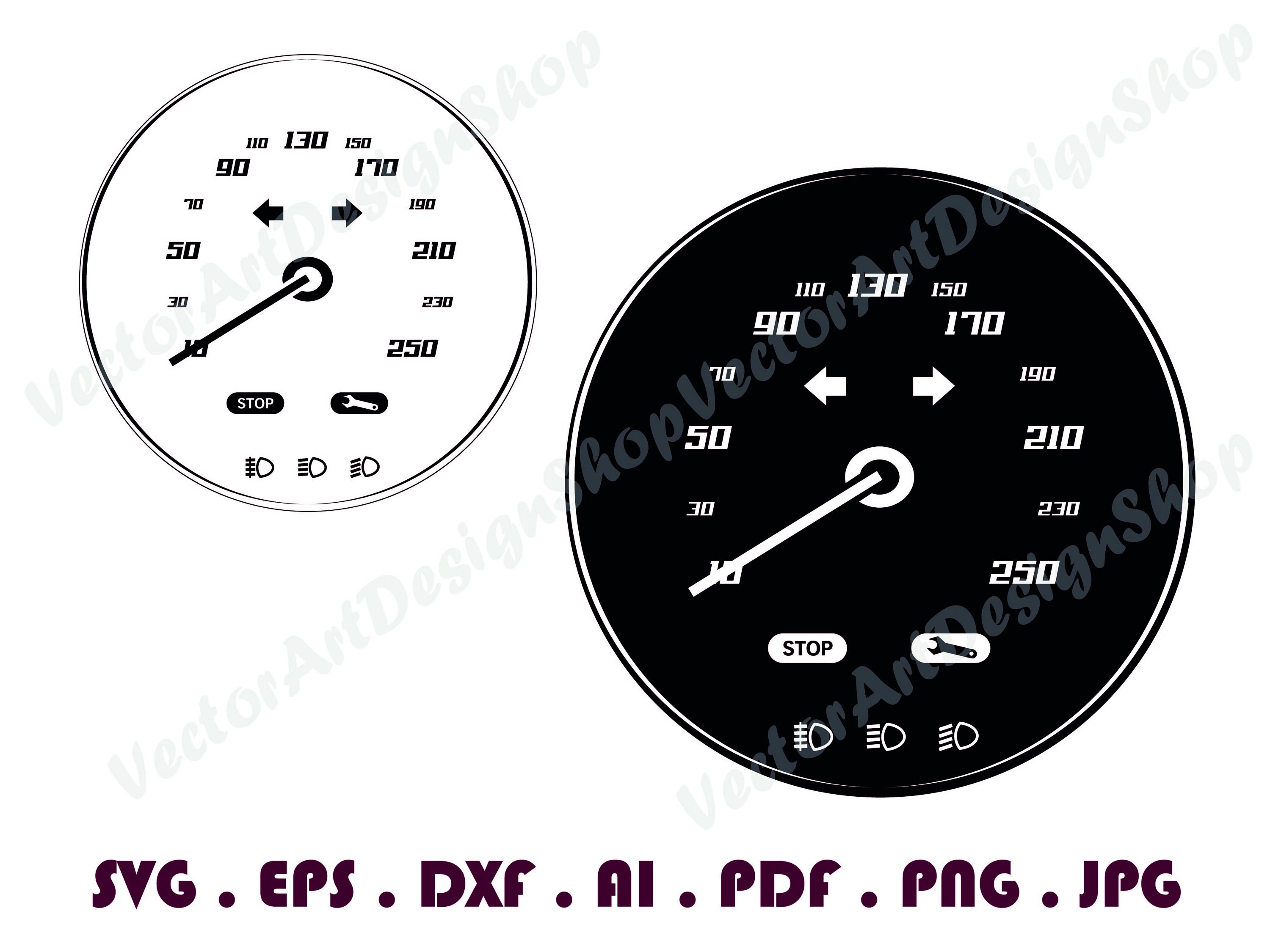 Car Speedometer 1 SVG Bundle Driving Svg Racing Svg | Etsy