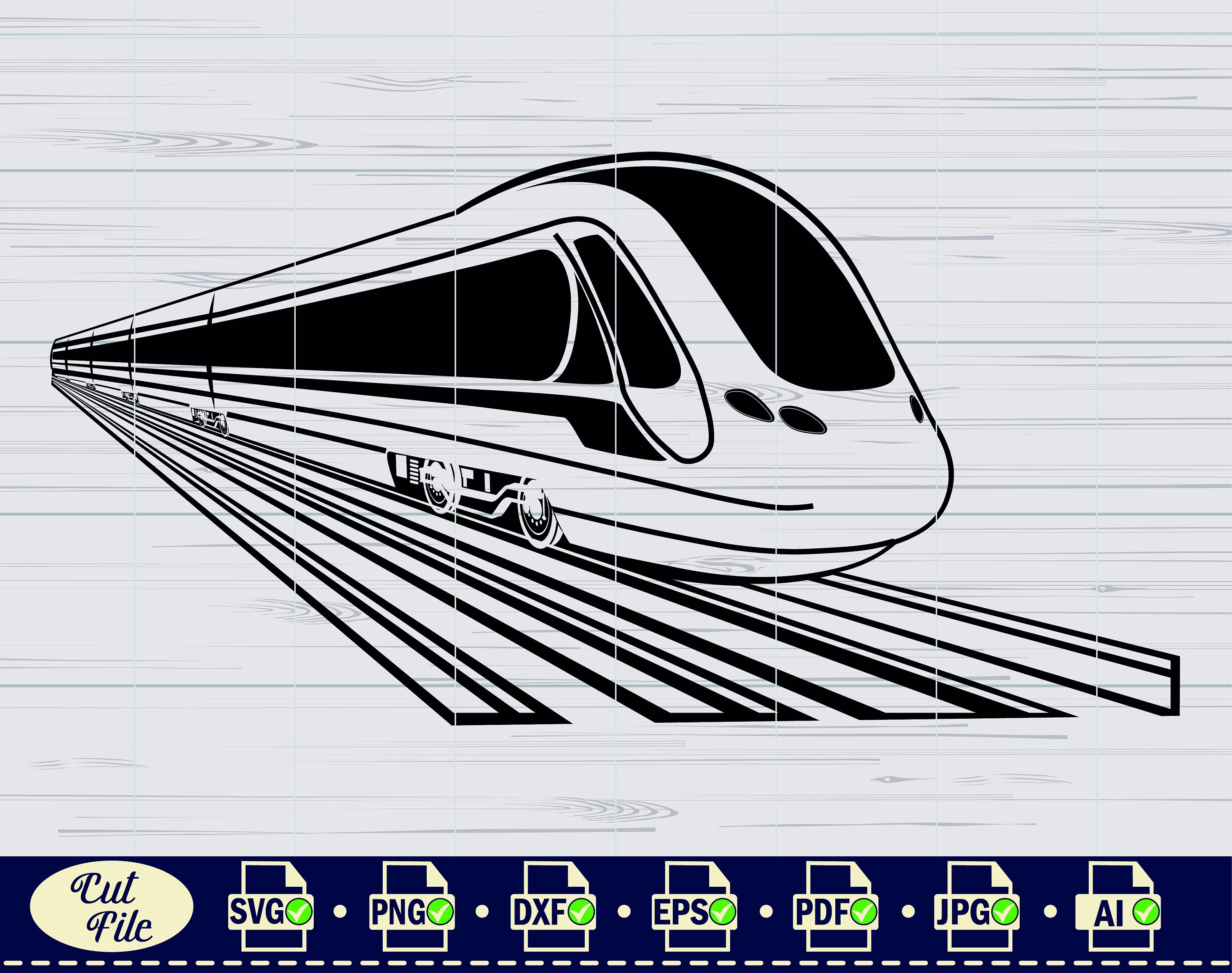 Train SVG1 High Speed Train SVG High Speed Train Clipart - Etsy