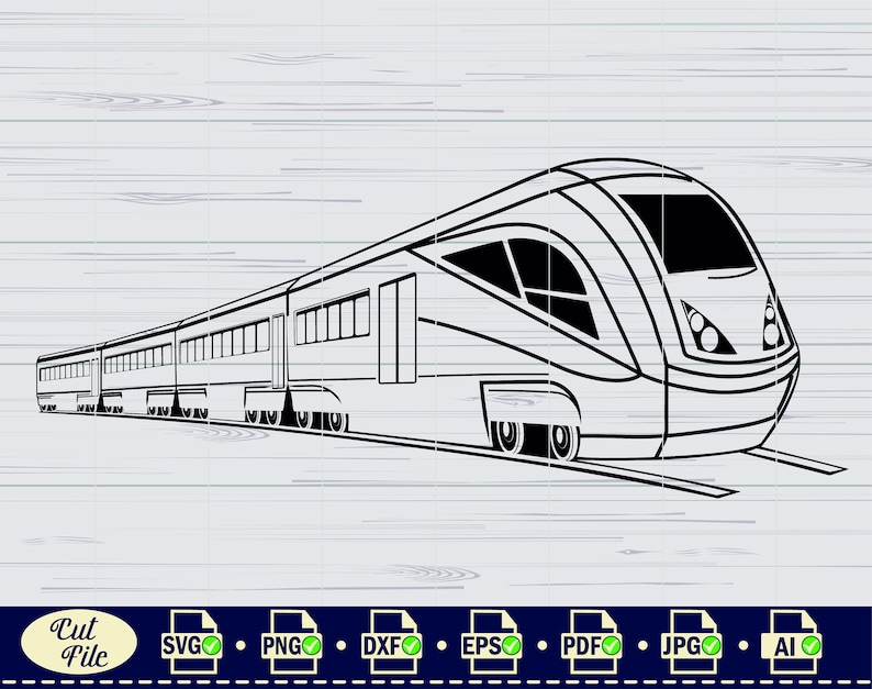 Train SVG1 High Speed Train SVG High Speed Train Clipart - Etsy