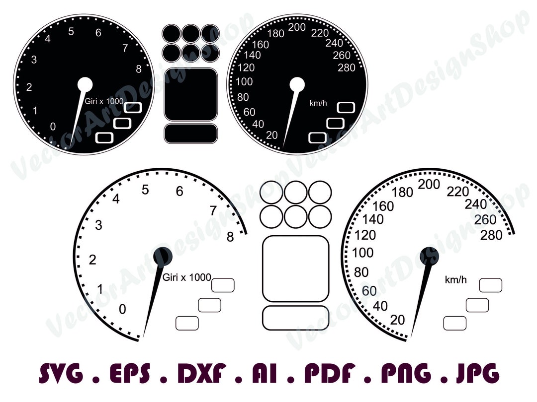 Auto-Tachometer 5 SVG Bundle Fahren Svg Racing Svg Tacho - Etsy Österreich