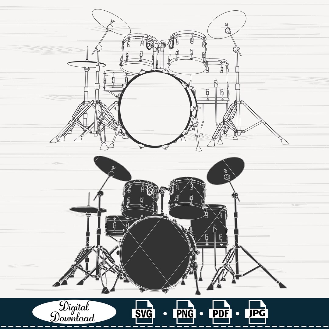 Drums SVG,#1, Drumming Svg, Drummer Svg, Drums Clipart, Drums Files for ...