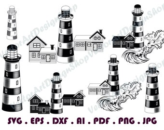 Nautical Sea Lighthouse Alphabet DIGITAL DOWNLOAD - Etsy
