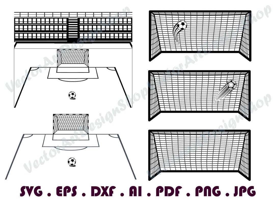 Goal Post Svg Soccer Goal SVG Soccer Svg Soccer Clipart - Etsy Ireland