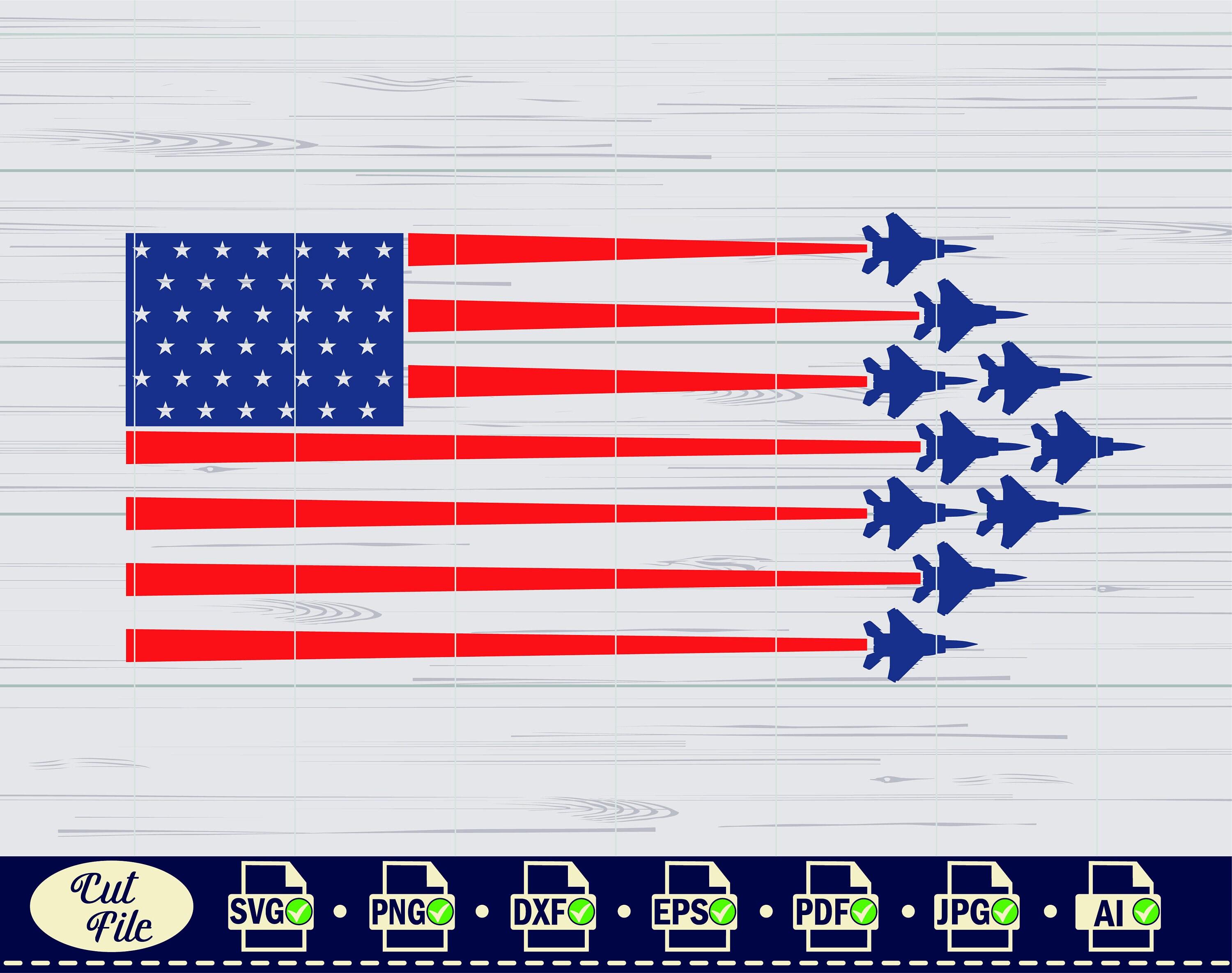 Jet Fighter Svg American Flag Jet Fighter Svg 4 Th of July - Etsy UK