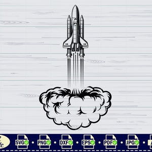 Rocket Launch SVG, Rocket Svg, Space Svg, Rocketship Svg, Space Ship ...