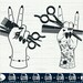 Hair Stylist Hand SVG Bundle: Barbershop Hair Salon Graphics (digital ...