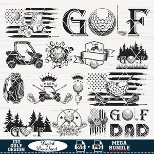 Golf Logo SVG Mega Bundle: Golfing Clipart (digital Download) - Etsy