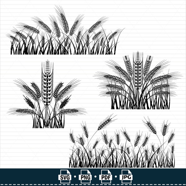 Wheat Svg - Etsy