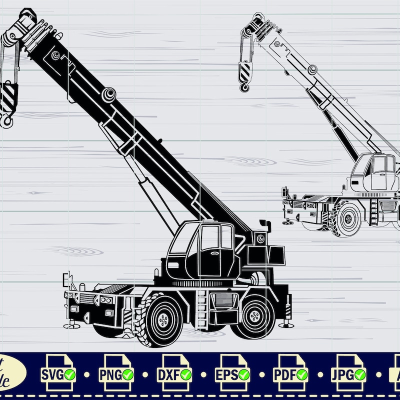 Crane Truck Svg - Etsy