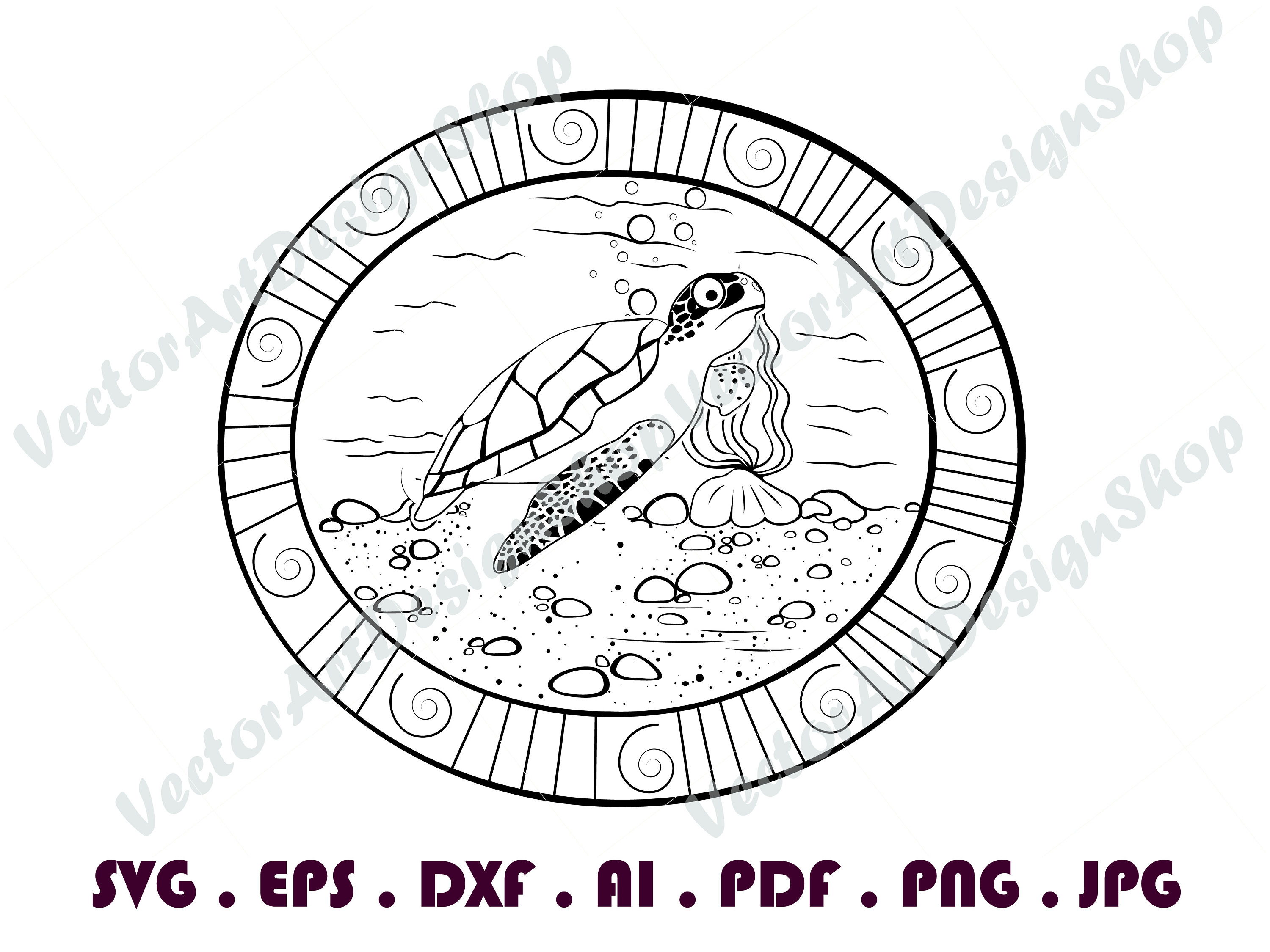 Turtle SVG File 1 Floral Turtle Svg File Turtle Cut File | Etsy Canada