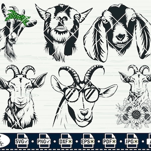 GOAT Svg Mega Bundle,#1, Goat Files for Cricut, Funny Farm Animal ...