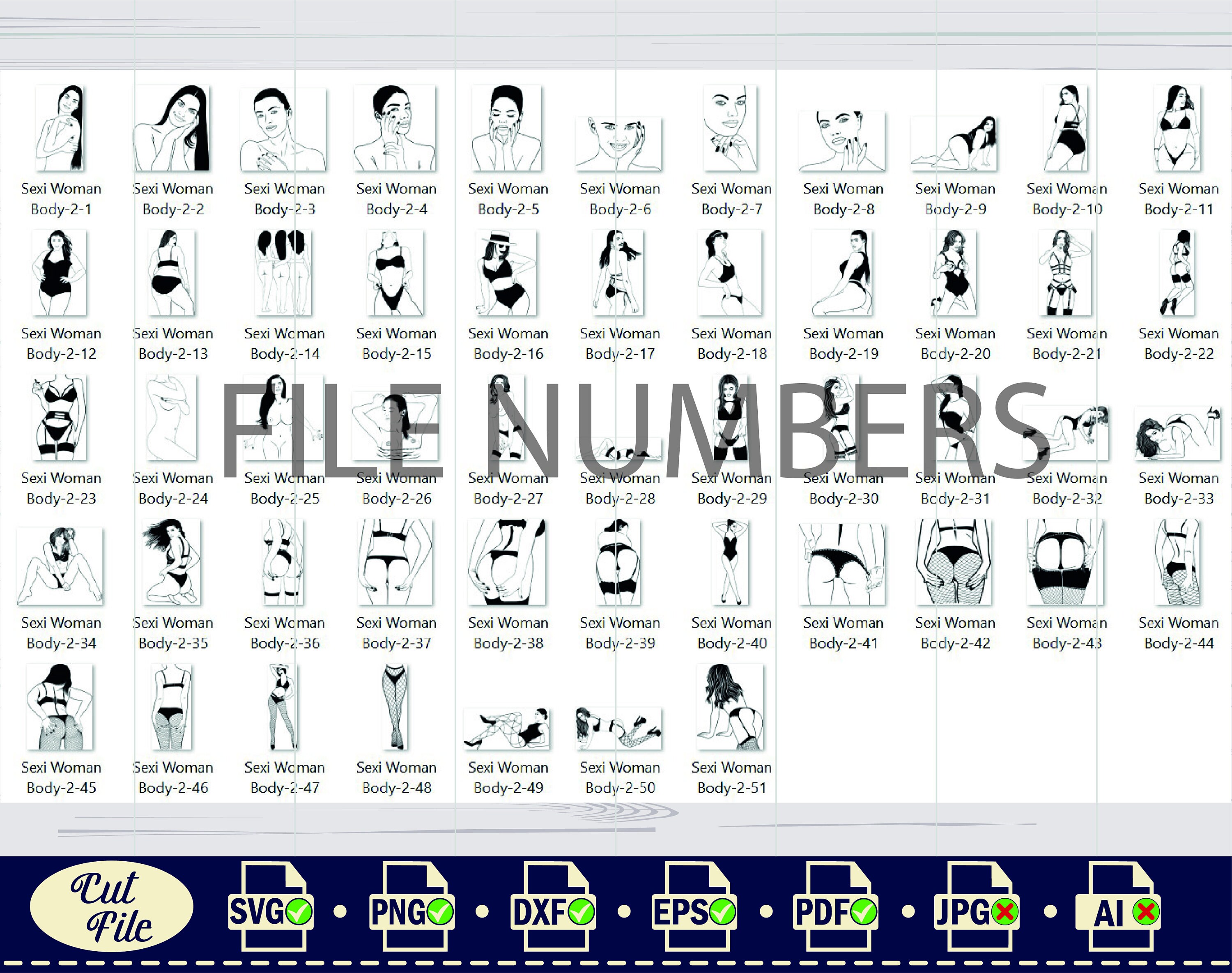 Sexy Woman Body SVG 3 Female Body Svg Girls Body Line Art - Etsy UK