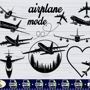 Airplane SVG #2, Aircraft SVG, Biplane Clipart, Airplane Files for ...