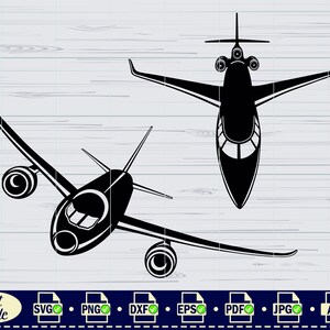 Airplane SVG #2, Aircraft SVG, Biplane Clipart, Airplane Files for ...