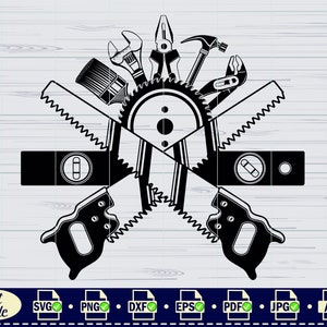 Construction Tools SVG Bundle: Builder Clipart, Repairman Vector ...