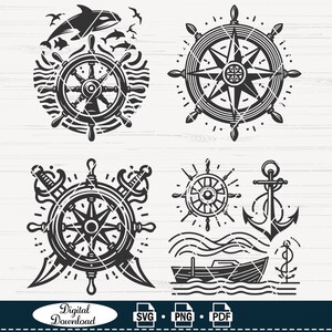 Ships Wheel SVG, Ships Wheel SVG, Nautical Svg, Ships Wheel Clipart ...