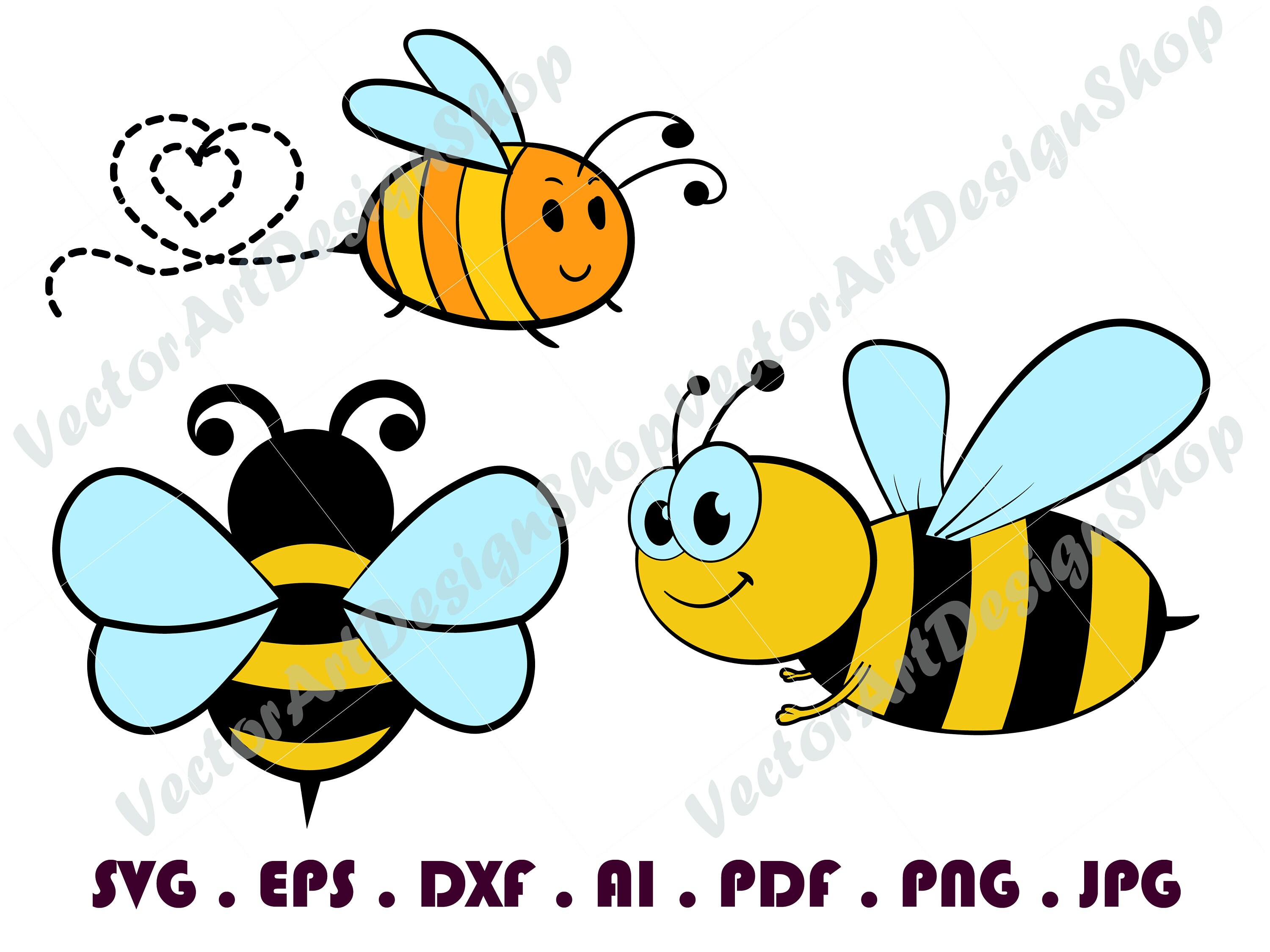 Bee Svg 6 Bee Svg File Bee Svg Bundle Layered Bee Svg Bee - Etsy