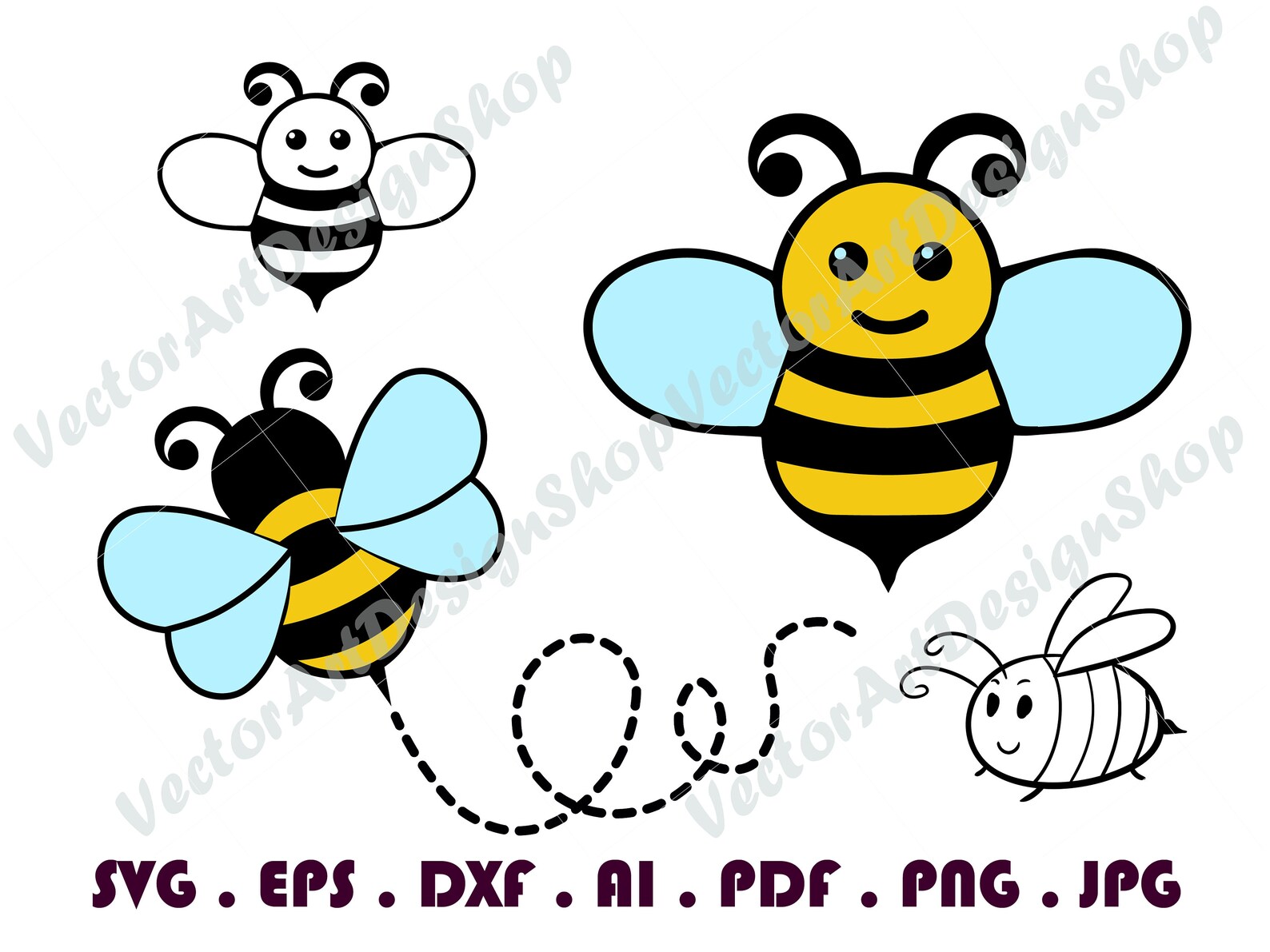 Bee Svg 6 Bee Svg File Bee Svg Bundle Layered Bee Svg Bee - Etsy