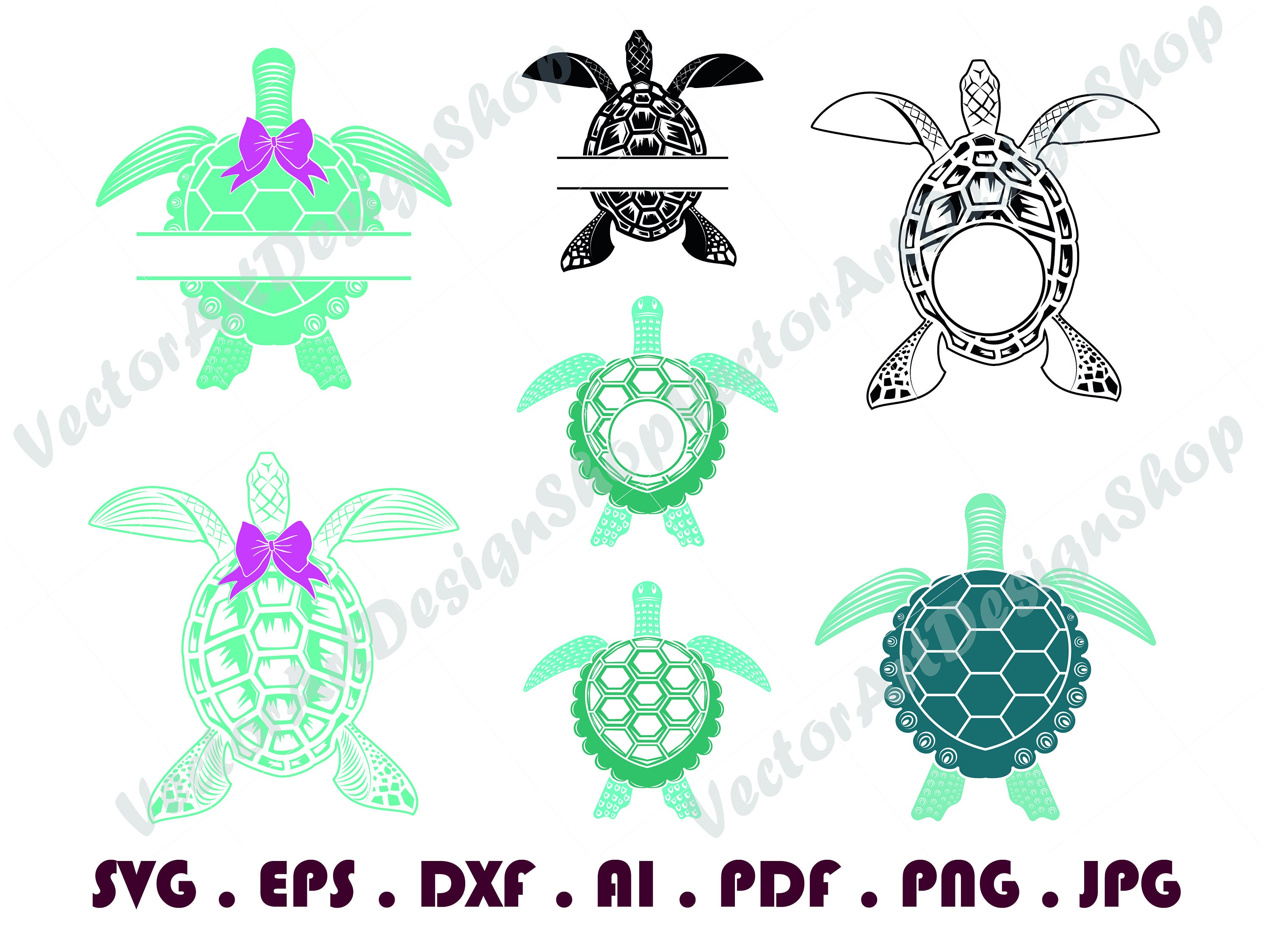 Turtle SVG File 1 Floral Turtle Svg File Turtle Cut File | Etsy Canada