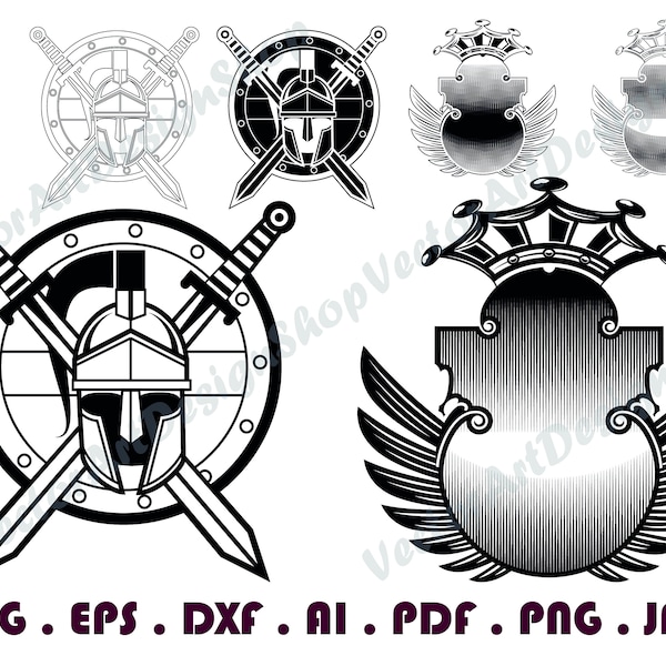 Shield Svg - Etsy