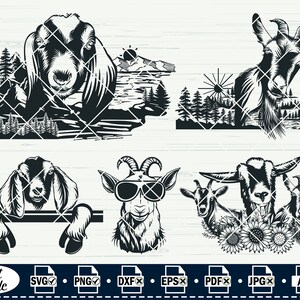 GOAT Svg Mega Bundle,#1, Goat Files for Cricut, Funny Farm Animal ...