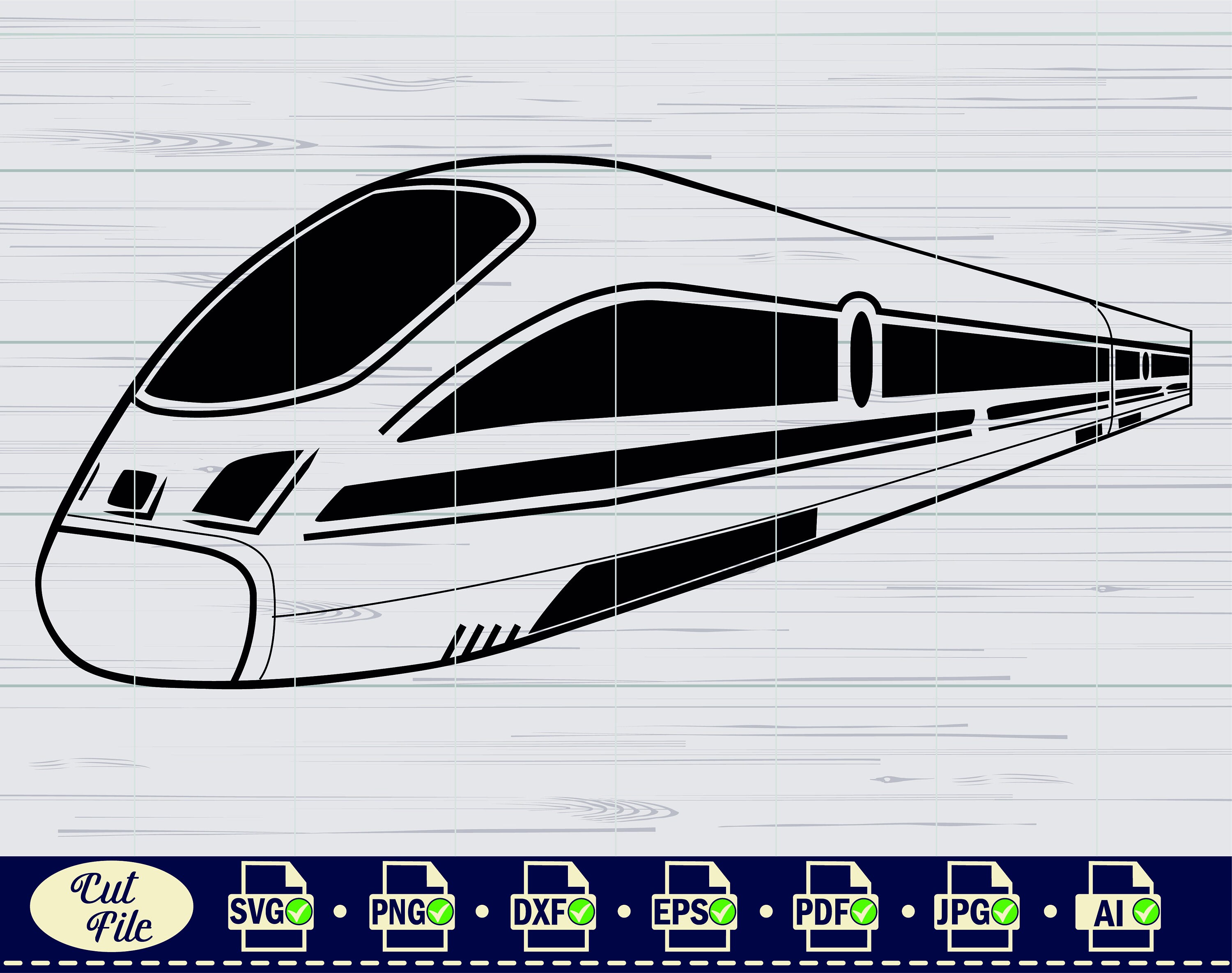 Train SVG1 High Speed Train SVG High Speed Train Clipart - Etsy