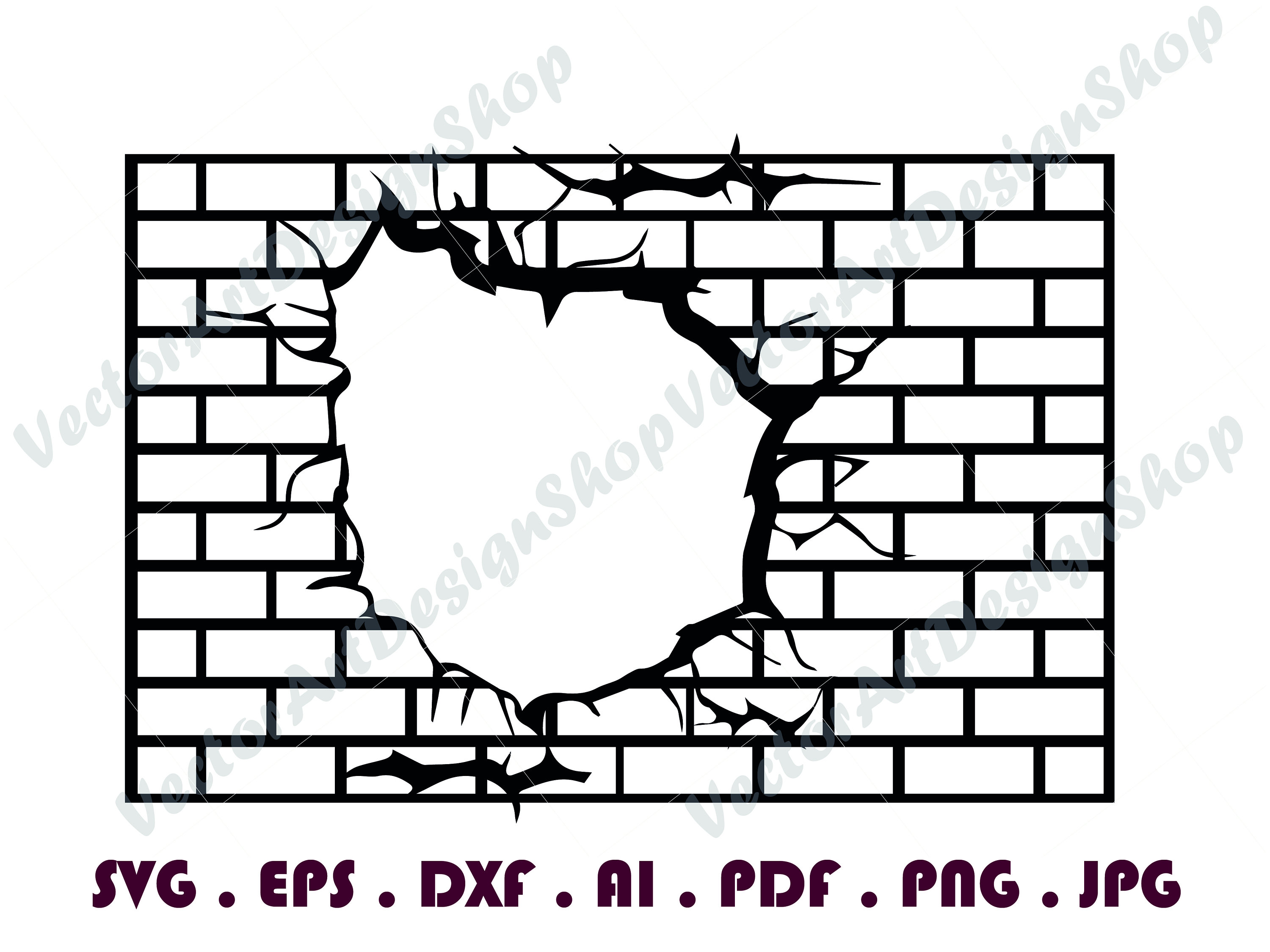Brick Wall 2 SVG Brick Wall Svg Bricks Svg Brick Wall - Etsy
