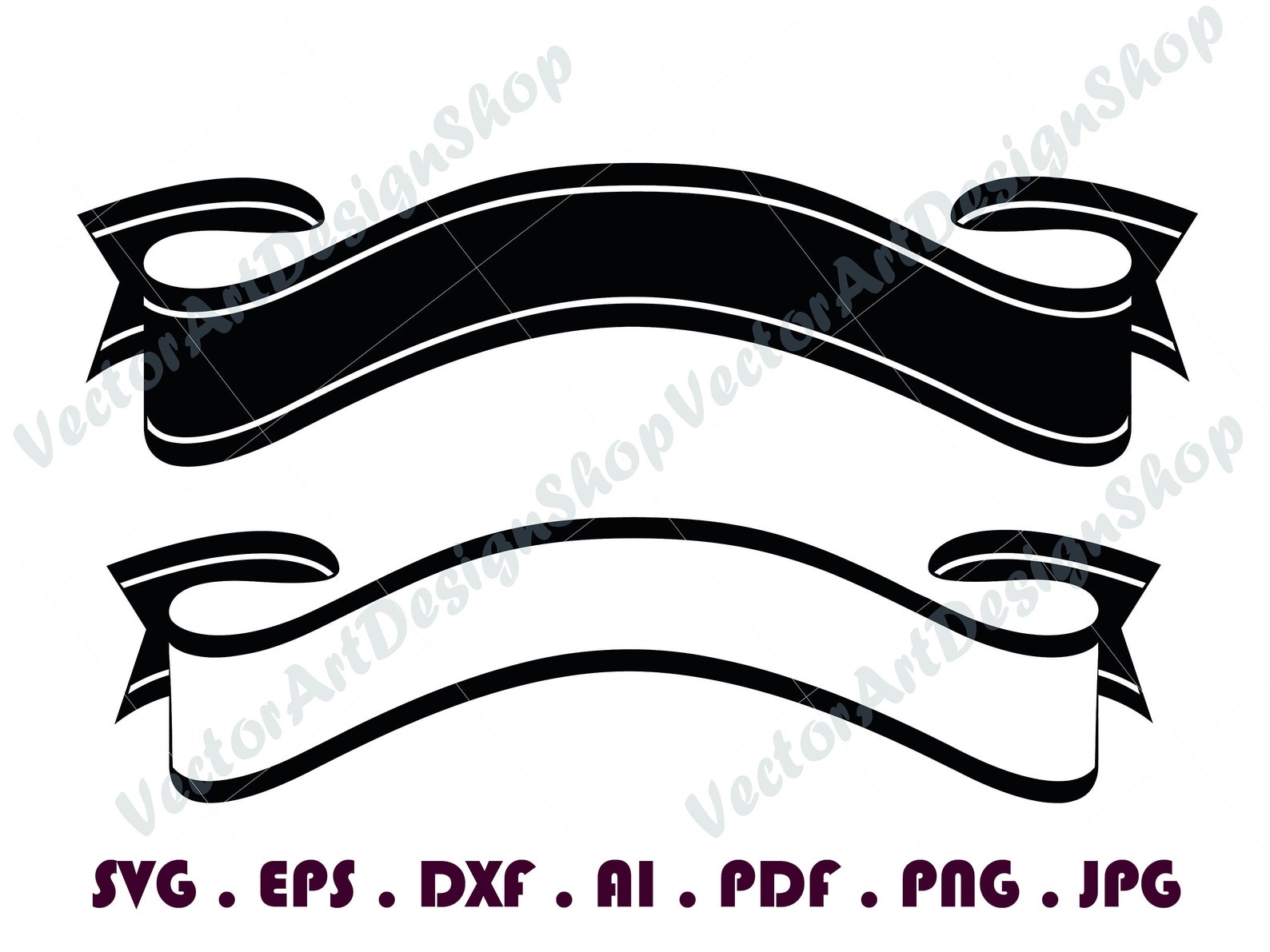 Banner 1 SVG Banner Svg Ribbon Svg Label Svg Scroll Svg - Etsy