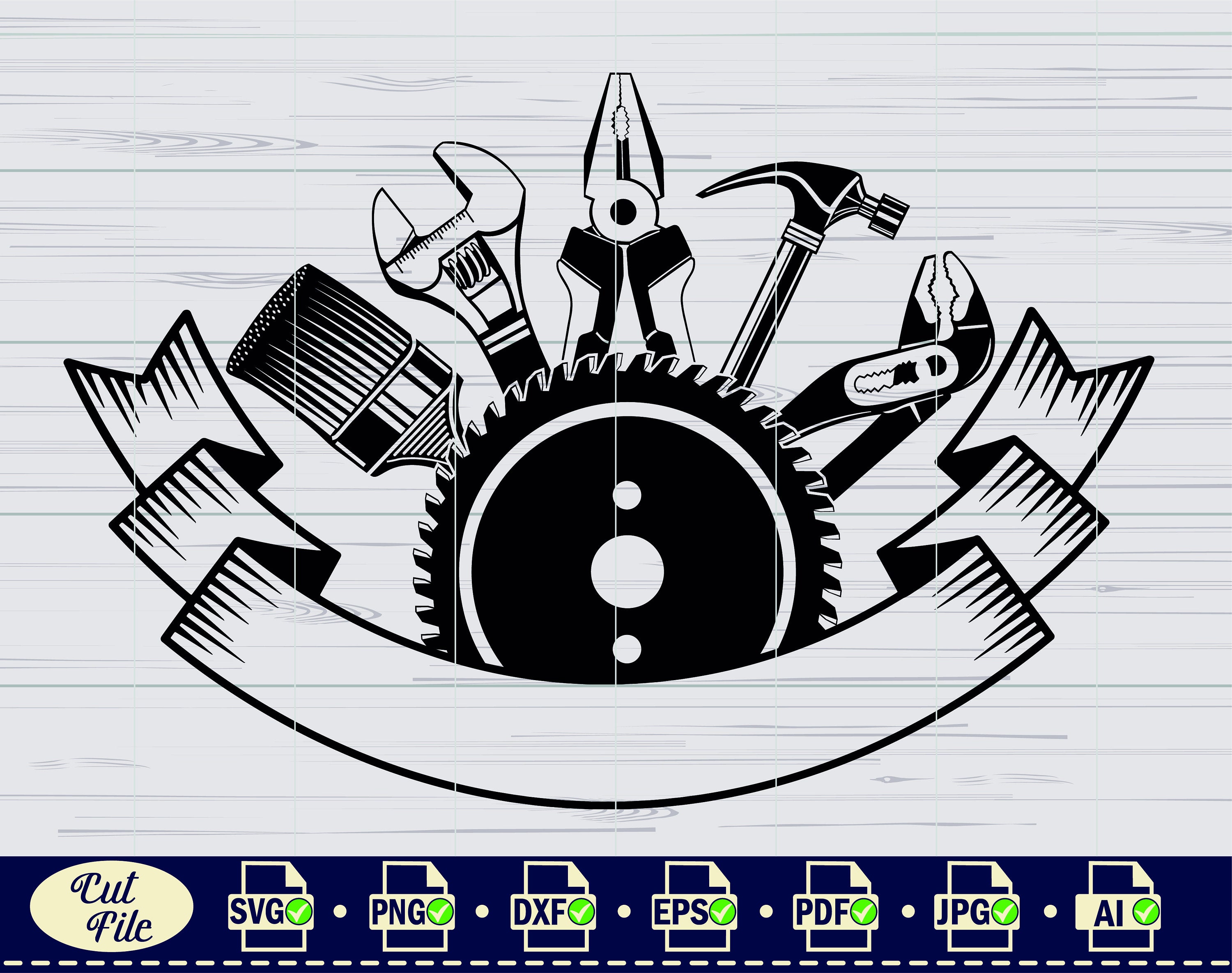 Construction Tools SVG Bundle: Builder Clipart, Repairman Vector ...