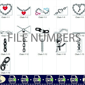Chain SVG 1 , Broken Chain SVG, Chain Clipart, Chain Files for Cricut ...