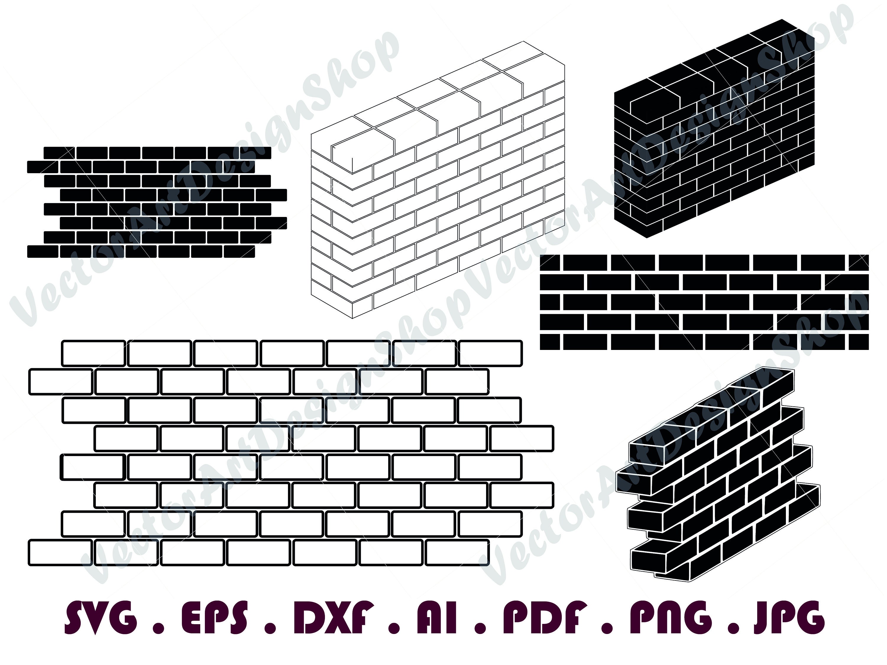 Brick Wall 1 SVG Brick Wall Svg Bricks Svg Brick Wall - Etsy