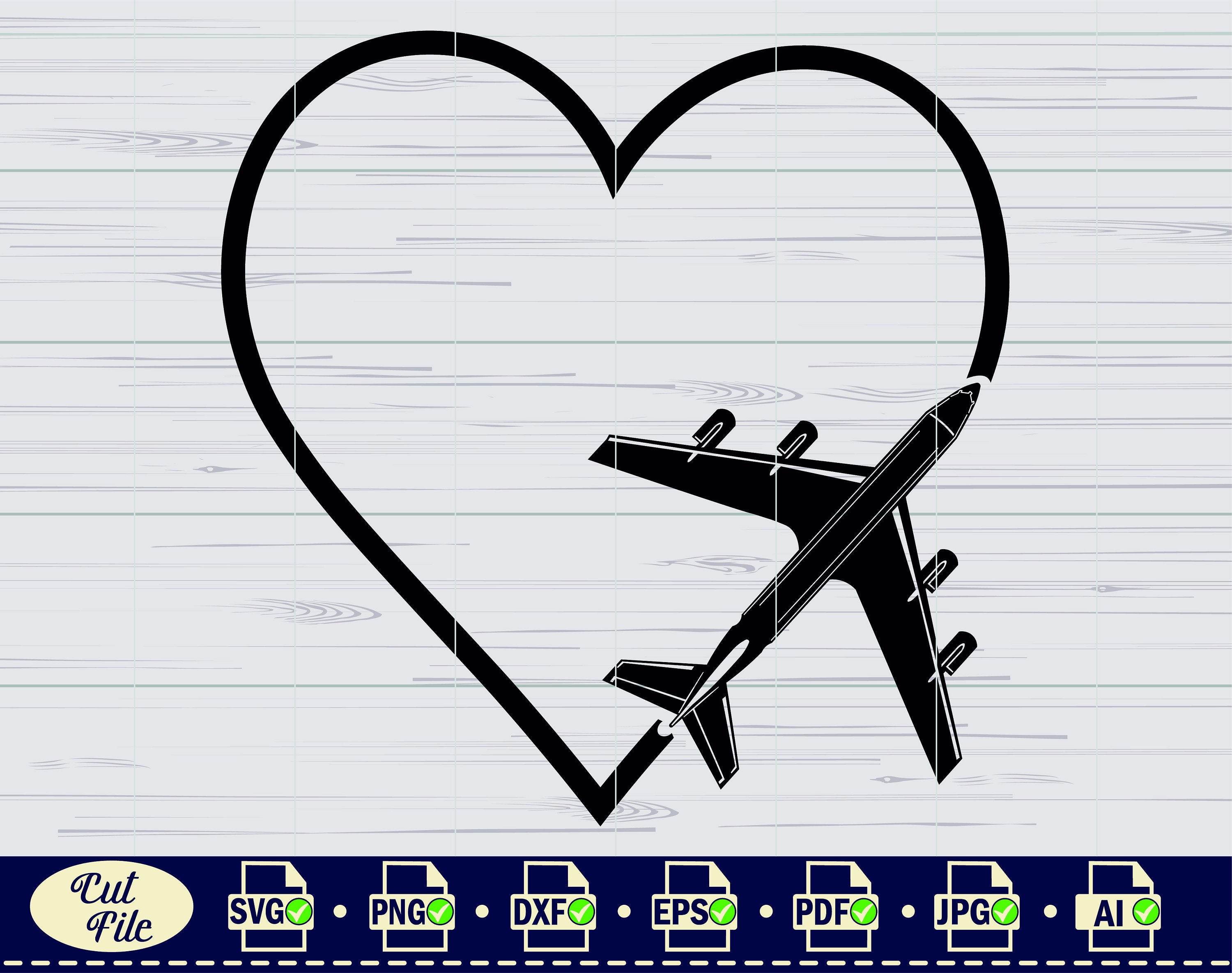 Flugzeug SVG-Schnittdateien: Flugzeug Clipart, Vektorgrafik (digitaler ...