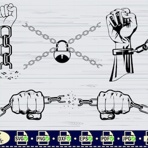 Chain SVG 1 , Broken Chain SVG, Chain Clipart, Chain Files for Cricut ...