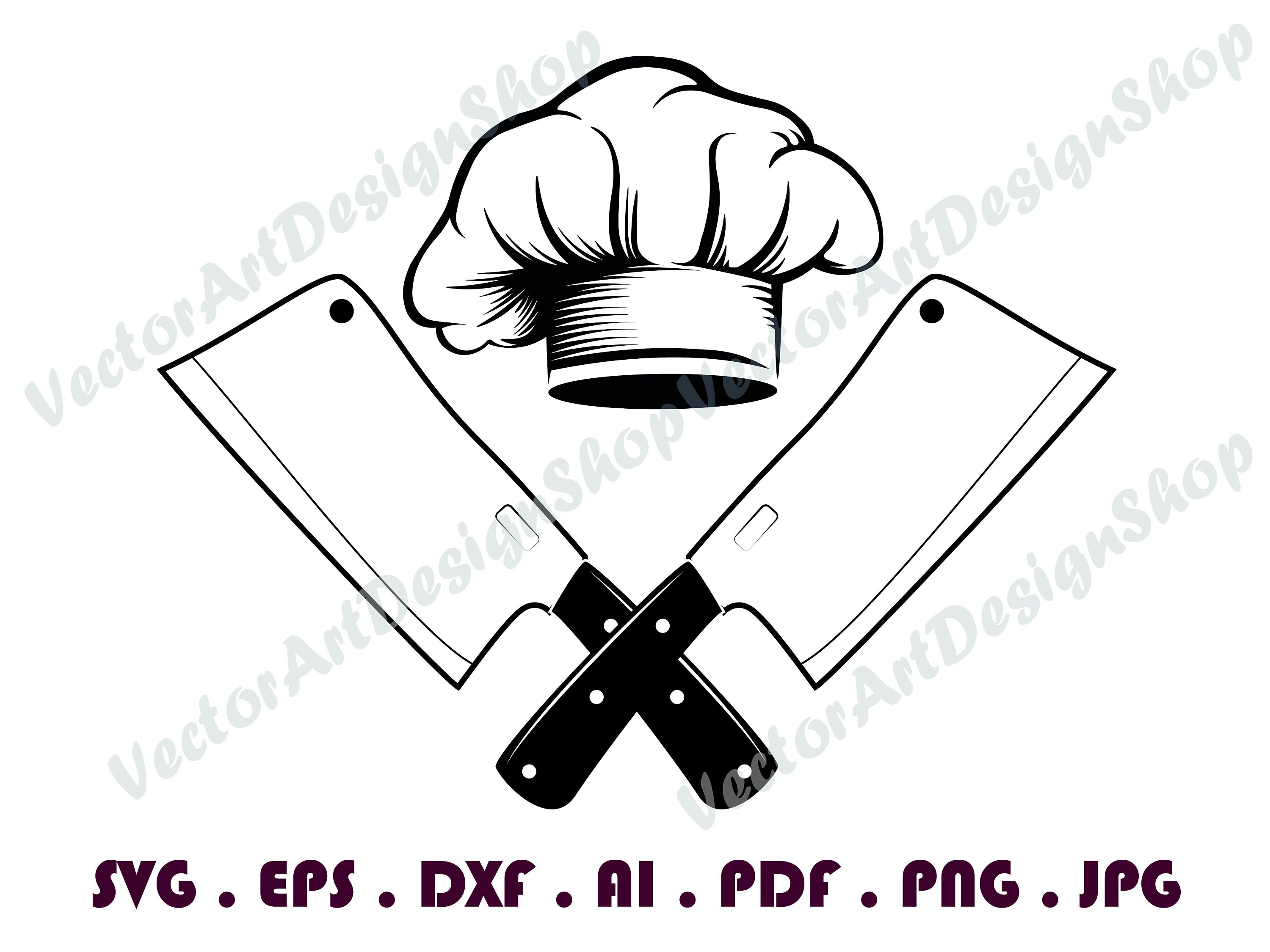 Chef-Logo 1 SVG Chef Svg Koch Svg Küchenkoch Clipart - Etsy