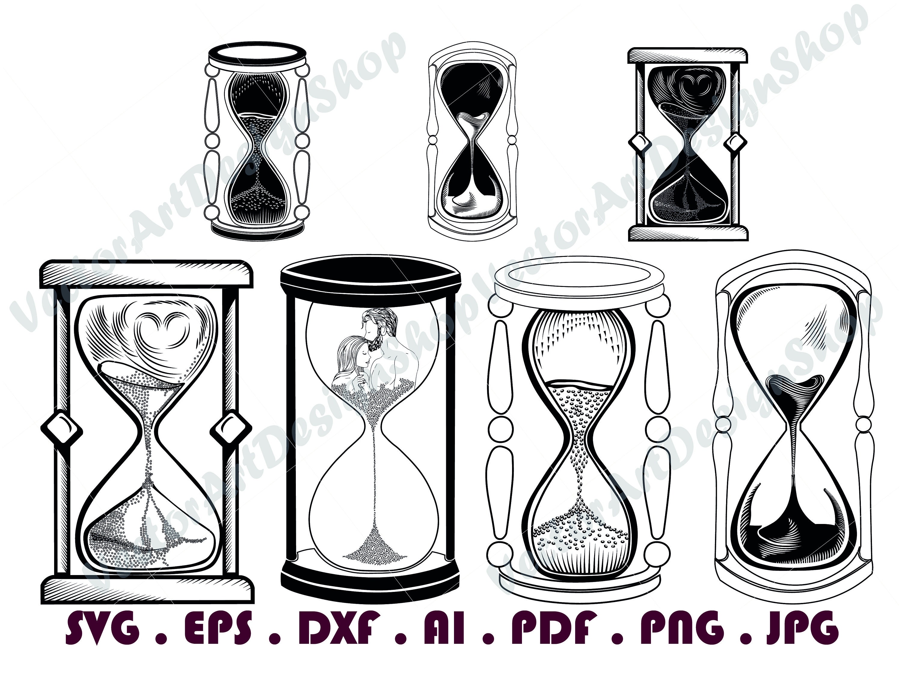 Clipart Hourglass Timer For Classroom