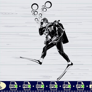 Scuba Diving SVG 2 , Scuba Diver Svg, Scuba Diving Clipart, Scuba ...