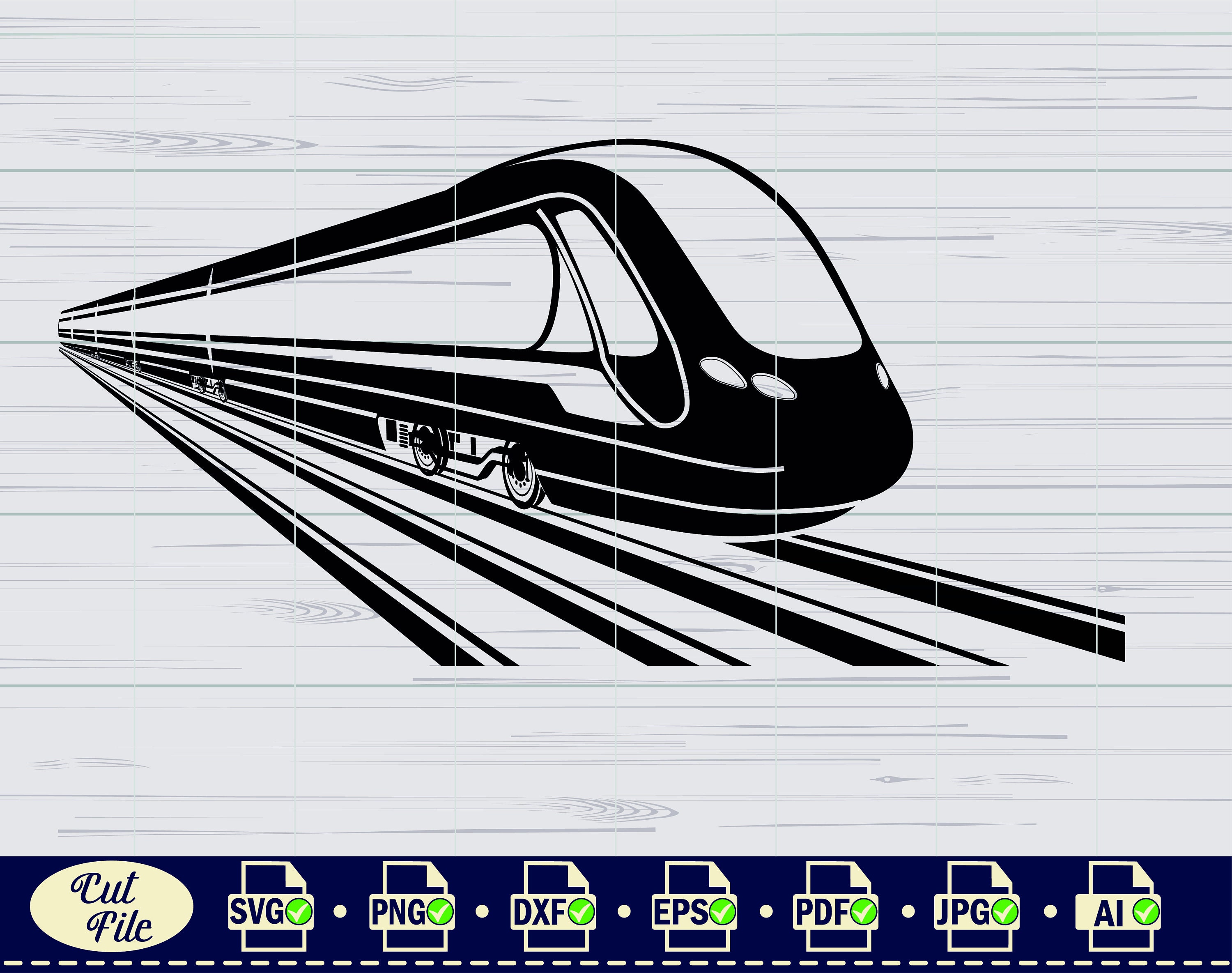 Train SVG1 High Speed Train SVG High Speed Train Clipart - Etsy