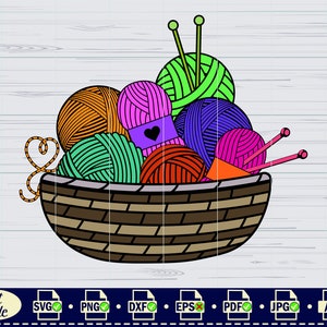Knitting Bundle SVG,#2, Yarn Svg, Crochet Svg, Yarn Ball Svg, Wool Svg ...