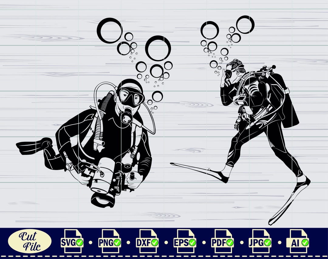 Scuba Diving SVG 2 , Scuba Diver Svg, Scuba Diving Clipart, Scuba ...