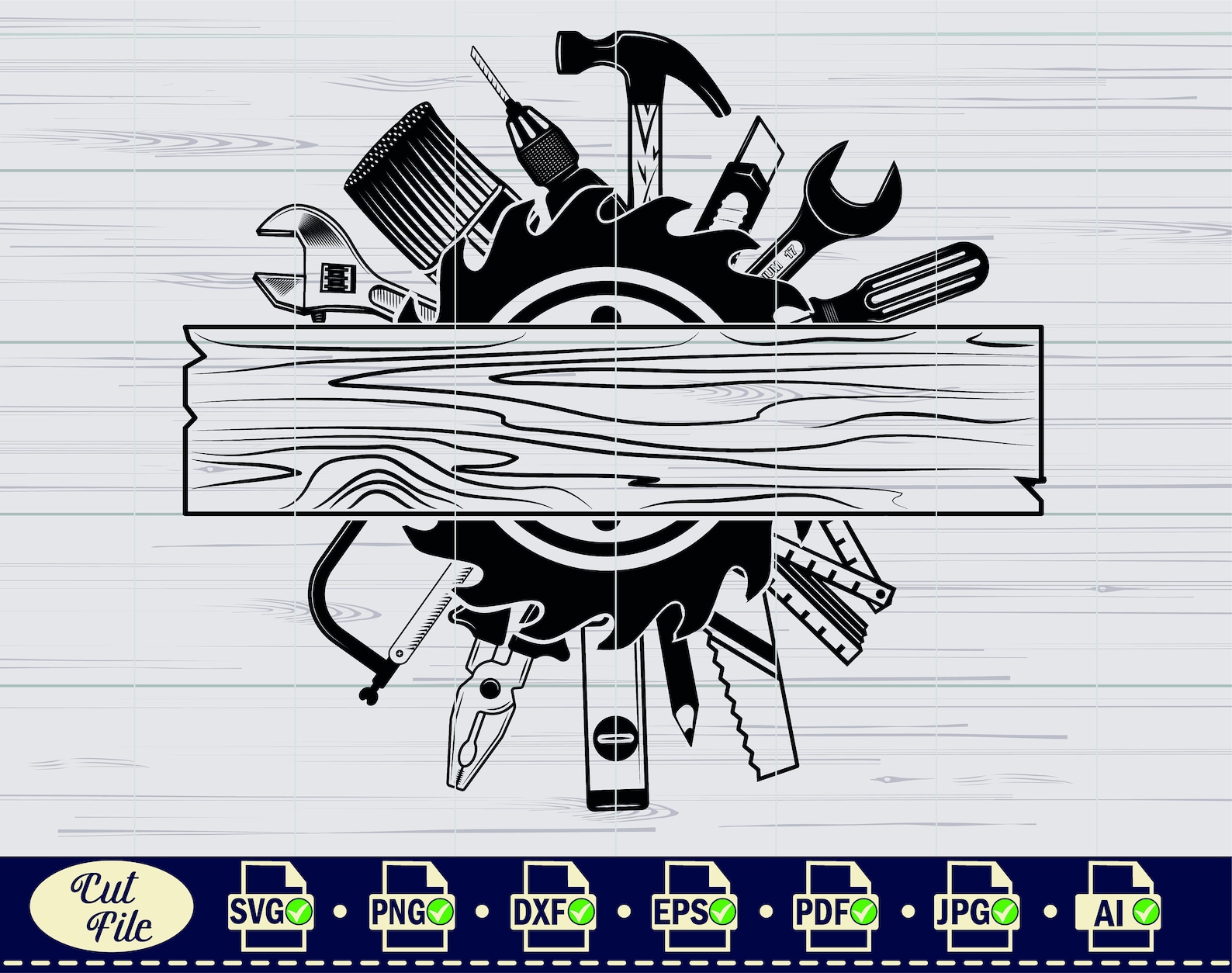 Construction Tools SVG Bundle: Builder Clipart, Repairman Vector ...