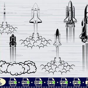 Rocket Launch SVG, Rocket Svg, Space Svg, Rocketship Svg, Space Ship ...