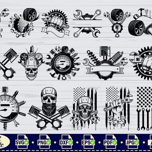 Car Repair Service Logo Mechanic Life Logo Svg Repair Tools - Etsy