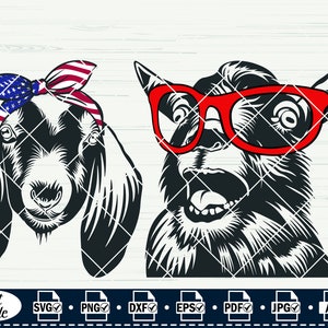 GOAT Svg,#4, Goat With Bandana Svg, Free Cuts for Cricut, Goat Vector ...