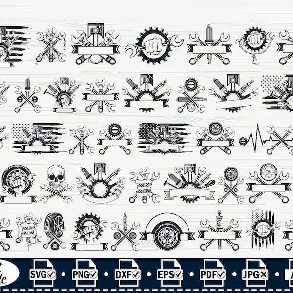 Mechanic Svg - Etsy